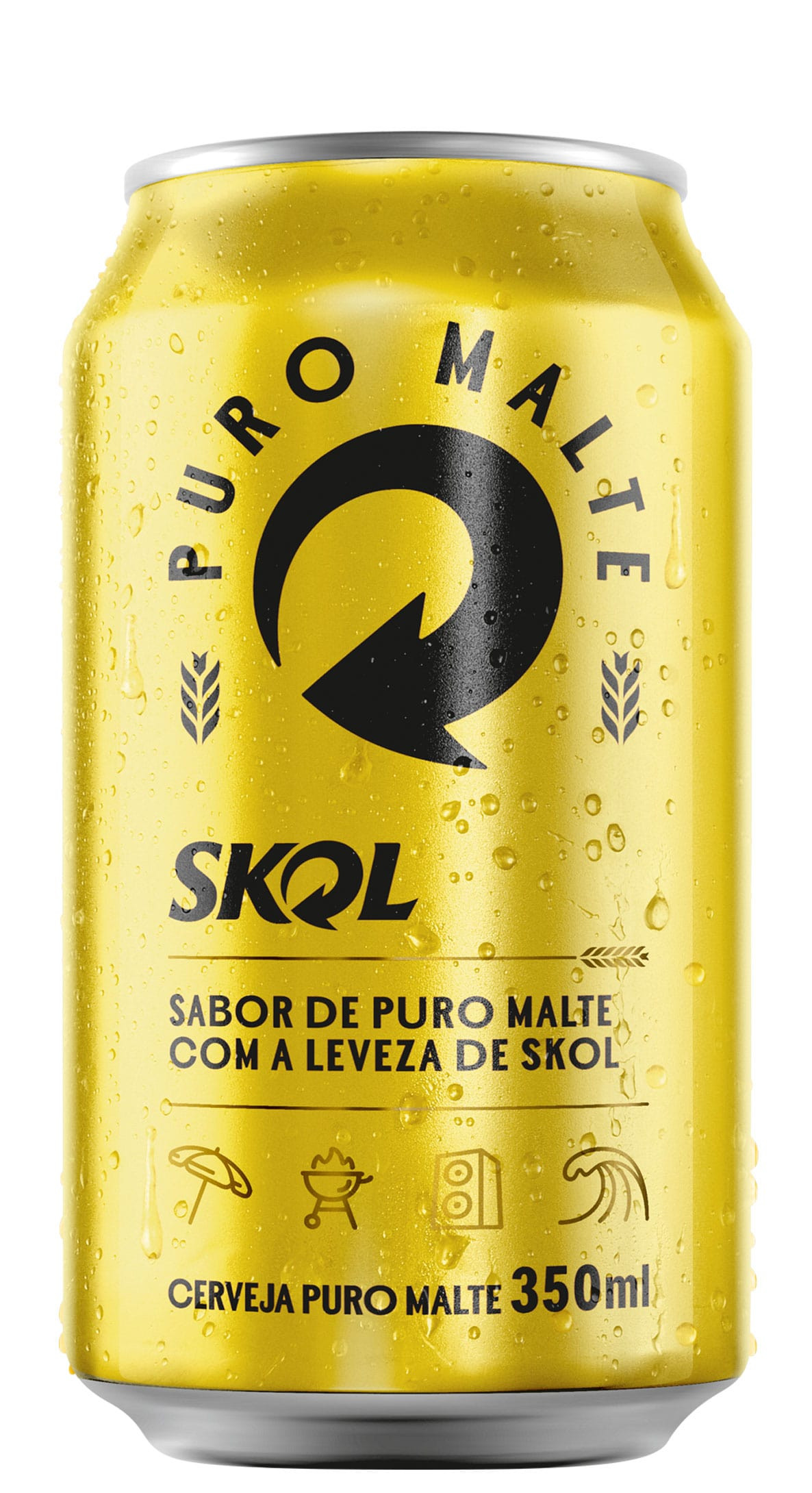 Cerveja Skol Puro Malte Lata 350ml - Imigrantes Bebidas Cerveja Skol Puro Malte Lata 350ml - Imigrantes Bebidas